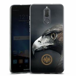 DeinDesign Handyhülle Eintracht Frankfurt Offizielles Lizenzprodukt Adler, Huawei Mate 10 lite Silikon Hülle Bumper Case Handy Schutzhülle, weiß