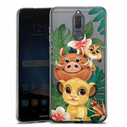 DeinDesign Handyhülle Timon und Pumbaa König der Löwen Disney, Huawei Mate 10 lite Silikon Hülle Bumper Case Handy Schutzhülle, weiß, transparent