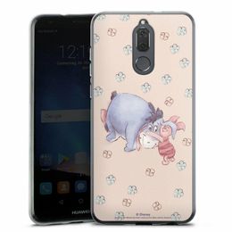 DeinDesign Handyhülle Disney Winnie Puuh Ferkel Esel I ahh und Ferkel, Huawei Mate 10 lite Silikon Hülle Bumper Case Handy Schutzhülle, weiß