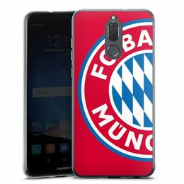 DeinDesign Handyhülle FC Bayern München Offizielles Lizenzprodukt FCB Großes FCB Logo Rot, Huawei Mate 10 lite Silikon Hülle Bumper Case Handy Schutzh