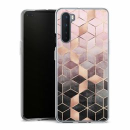 DeinDesign Handyhülle Würfel Elisabeth Fredriksson Gold & Kupfer, OnePlus Nord Silikon Hülle Bumper Case Handy Schutzhülle, weiß, transparent
