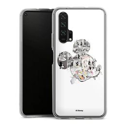 DeinDesign Handyhülle Mickey Mouse Offizielles Lizenzprodukt Disney Mickey Mouse - Collage, Huawei Honor 20 Pro Silikon Hülle Bumper Case Handy Schutz