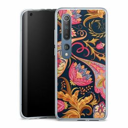DeinDesign Handyhülle Muster Ornamente Mandala Floral Autumn 1, Xiaomi Mi 10 Silikon Hülle Bumper Case Handy Schutzhülle, weiß