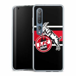 DeinDesign Handyhülle 1. FC Köln Offizielles Lizenzprodukt Colour Stripes 1.FC, Xiaomi Mi 10 Silikon Hülle Bumper Case Handy Schutzhülle, weiß