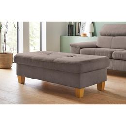 exxpo - SOFA FASHION Hocker grau taupe