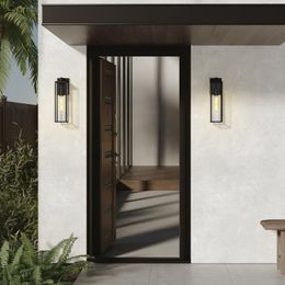 Illumina astro Havard Lantern Wandleuchte B: 11 H: 42 T: 16,1 cm, schwarz 1402011