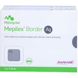EMRA-MED Arzneimittel GmbH Mepilex Border Ag Schaumverb.7x7,5 cm steril 10 St