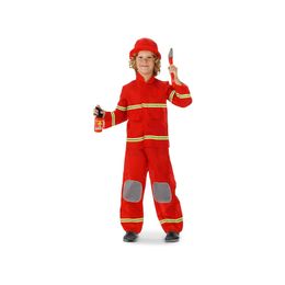 buttinette Feuerwehrmannkostüm für Kinder, rot