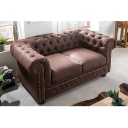 Riess Ambiente riess-ambiente Sofa »CHESTERFIELD 150cm vintage braun
