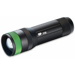 GP LED-Taschenlampe Activity C32, 300 lm,106 mm, schwarz/grün