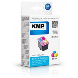 KMP Tintenpatrone kompatibel zu HP 302XL (F6U68AE), 3-farbig