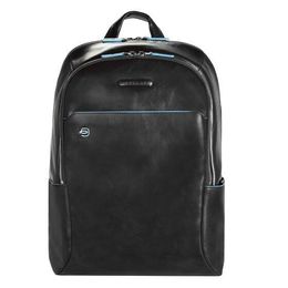 Piquadro Blue Square Rucksack Leder 39 cm Laptopfach black