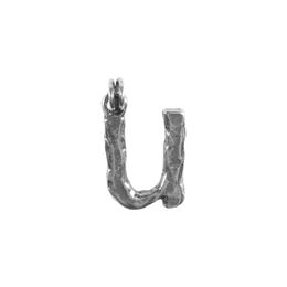 Haze&Glory Haze&glory Pendant 'Buchstaben U' male Silver size One Size