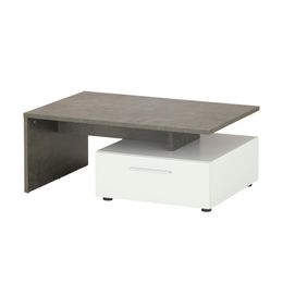 Möbel Kraft Couchtisch - grau - Materialmix - 66 cm - 41 cm - Möbel Kraft