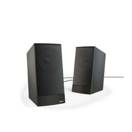 Hama PC Lautsprecher Boxen Set für PC oder Notebook, Farbe Schwarz PC-Lautsprecher (8 W, Lautsprecherregelung, 3,5 mm Klinkenstecker, externes Netzteil), schwarz