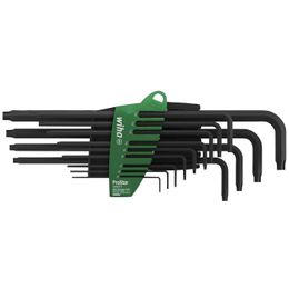 wiha Werkzeugset Stiftschlüssel (24312), 14-tlg., im ProStar-Halter TORX®, schwarzoxidiert, grün