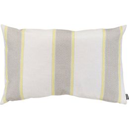 HOCK H.O.C.K. Dekokissen Forna, mit farbigen Streifen, Kissenhülle mit Füllung, 1 Stück, gelb|grau|weiß