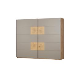 Schwebetürenschrank Capri - grau - 270 cm - 225 cm - 60 cm - Sconto