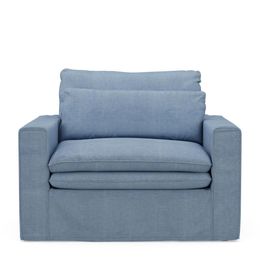 Rivièra Maison Loveseat Continental, Ice Blue, Washed Cotton