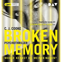 Broken Memory,1 Audio-CD, 1 MP3 - C. J. Cooke (Hörbuch)