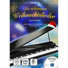 Piano-TV: Die schönsten Weihnachtslieder, m. 1 DVD-ROM - Pascal Pomaska, Kartoniert (TB)