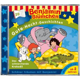 Benjamin Blümchen, Gute-Nacht-Geschichten - Das schnarchende Krokodil, 1 Audio-CD - Benjamin Blümchen (Hörbuch)