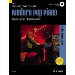 Modern Pop Piano, m. MP3-CD - Mathias "maze" Leber, Kartoniert (TB)