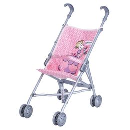 Petit Jour Puppenwagen COUCOU gemustert in pink/rosa