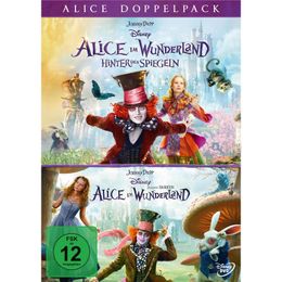 Alice im Wunderland + Alice im Wunderland 2: Hinter den Spiegeln (DVD)