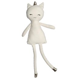 Fabelab Stoff-Puppe DREAM FRIEND – EINHORN (28cm) in weiß