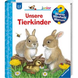 RAVENSBURGER VERLAG Unsere Tierkinder / Wieso? Weshalb? Warum? Junior Bd.15 - Frauke Nahrgang, Pappband