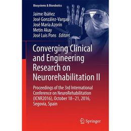 Springer International Publishing Converging Clinical and Engineering Research on Neurorehabilitation II, 2 Teile, Gebunden