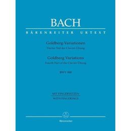 Bärenreiter Goldberg-Variationen BWV 988 - Johann Sebastian Bach, Kartoniert (TB)