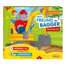 Benjamin Blümchen - Mein Freund der Bagger, 1 Audio-CD + Buch - Benjamin Blümchen (Hörbuch)