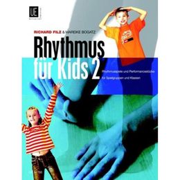 Universal Edition Rhythmus für Kids 2, Rhythmusspiele und Performancestücke für Spielgruppen und Klassen - Rhythmus für Kids 2, Kartoniert (TB)