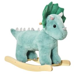 HOMCOM Schaukeltier Spielzeug, Triceratops, Wal