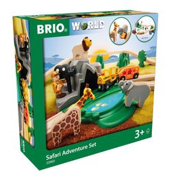 Brio Eisenbahn-Set SAFARI BAHN 26-teilig in natur/bunt