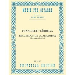 Universal Edition Recuerdos de la Alhambra - Francisco Tárrega, Geheftet