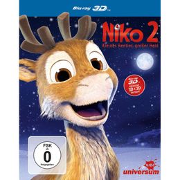 LEONINE Niko 2: Kleines Rentier, grosser Held - 3D-Version (Blu-ray)