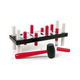Brio - Holz-Spielzeug KLOPFBANK 10-teilig in schwarz/rot