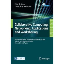 Springer Berlin Heidelberg Collaborative Computing: Networking, Applications and Worksharing, Kartoniert (TB)