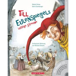 Till Eulenspiegels lustige Streiche – Buch mit Audio-CD - Marko Simsa, Doris Eisenburger. (Buch mit CD)