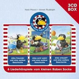 KARUSSELL Der kleine Rabe Socke - 3CD Hörspielbox Vol. 1 - Der Kleine Rabe Socke, Rabe Socke (Hörbuch)