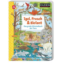 Duden - Igel, Frosch & Elefant: Das große Wimmelbuch der Tiere - Christina Braun, Pappband