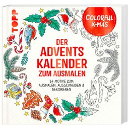 Colorful Christmas - Der Adventskalender zum Ausmalen - Ursula Schwab, Kartoniert (TB)