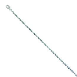 F Armband 925/- Sterling Silber 19cm Glänzend