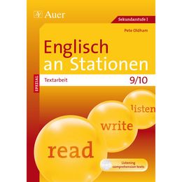 Englisch an Stationen Spezial Textarbeit 9/10, m. 1 CD-ROM - Peter Oldham, Kartoniert (TB)