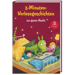 Loewe Verlag 3-Minuten-Vorlesegeschichten zur guten Nacht, Gebunden