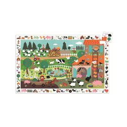Djeco Wimmelpuzzle THE FARM 35-teilig in bunt