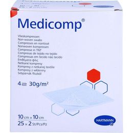 B2B Medical Medicomp Vlieskomp.steril 10x10 cm 4fach 25X2 St